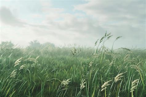 Premium Photo A Gentle Breeze Rustling Through Tall Grass Octane