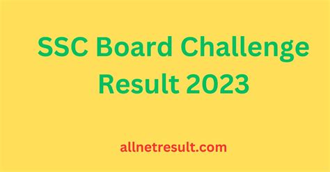 Ssc Board Challenge Result 2024 [ রেজাল্ট দেখুন ] All Net Result