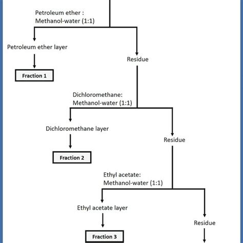 The Fractionation Procedure To Obtain Pure Extracts Is Illustrated