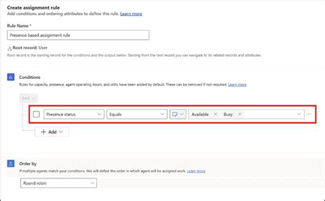 use presence based assignment to reduce customer wait time microsoft