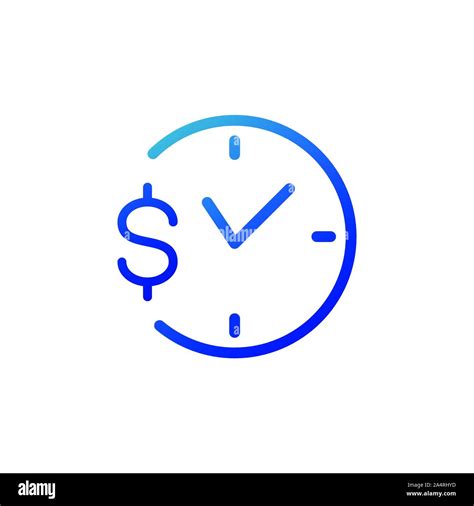Largent Et La Gestion Du Temps De Lhorloge Et Le Symbole Du Dollar