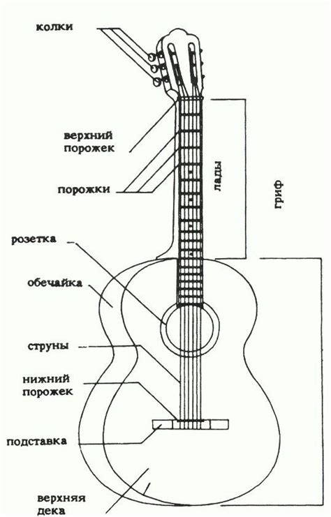 Части гитары Игра на гитаре Песни укулеле Обучение игре на гитаре