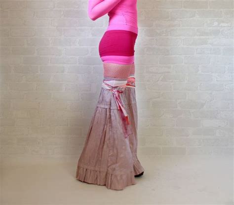 Blush Pink Flared Leggies Upcycled Thigh High Leggies Hula Etsy