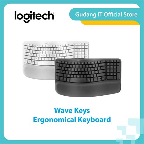 Jual Logitech Wave Keys Ergonomical Keyboard Shopee Indonesia