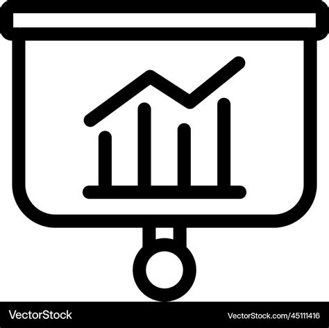 Graph Analysis Icon Royalty Free Vector Image Vectorstock