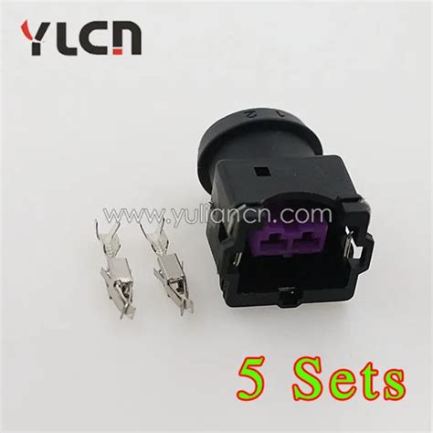 Free Shipping 5 Set Gm 2 Pin Female Sensor Connector Sealed Auto Connector In Connectors From