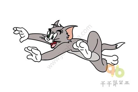 猫捉老鼠插图简笔画 简笔画图片大全 普车都