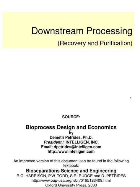Downstream Processing Pdf Insulin Chromatography