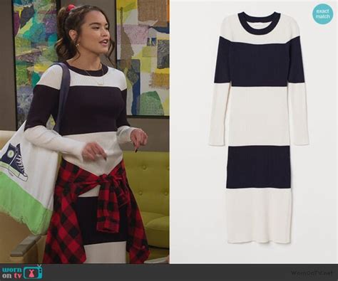 Wornontv Alexas Stripe Ribbed Dress On Alexa And Katie Paris Berelc