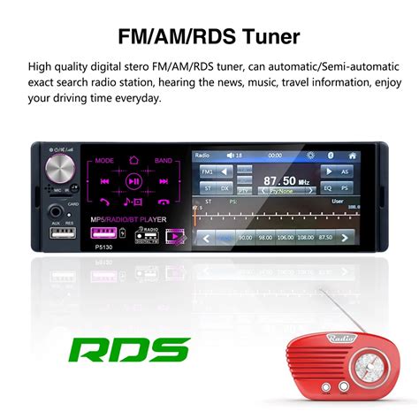 PodoNuremberg Autoradio Bluetooth 1Din Avec Lecteur MP5 Test Et Avis