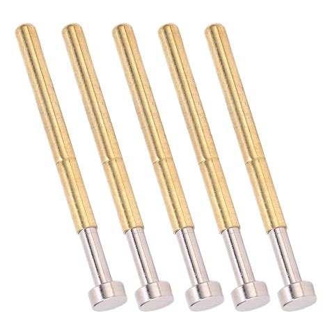 100pcs Pogo Pin Flat Head Spring Test Probe Brass Material 2 36mm 0 1in
