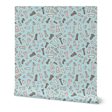 Funny Adult Penis Print Dicks Body Men Wallpaper Spoonflower
