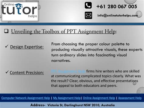 Ppt Ppt Assignment Help Your Academic Lifeline Powerpoint