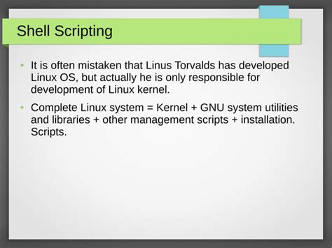 Introduction To Shell Script Odp
