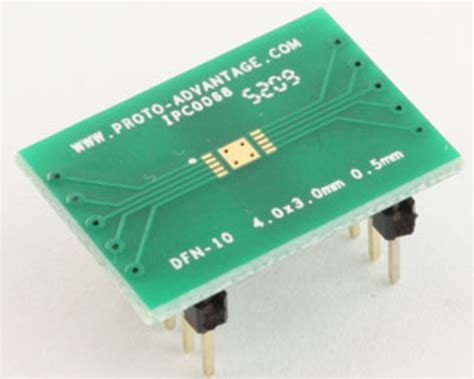 Proto Advantage DFN To DIP SMT Adapter Mm Pitch X Mm Body