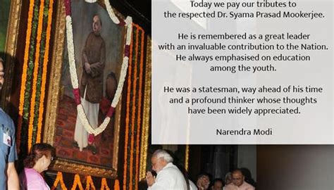PM Modi Pays Tributes To Syama Prasad Mookerjee On His Birth Anniversary India News Zee News