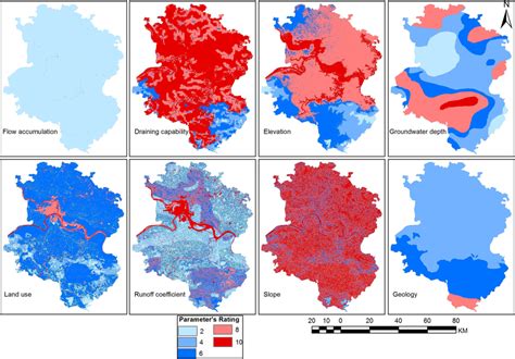 Thematic Map Of Parameters Used For Multi‐criteria Analysis Download