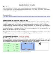 Learn To Build Electric Circuits Voltage Current And Ohm S Course Hero