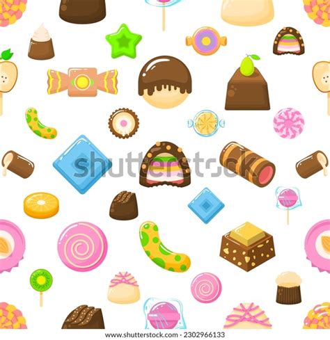 Candy Seamless Pattern Over 125177 Royalty Free Licensable Stock