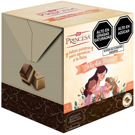 Chocolate Princesa Nestlé Relleno Con Crema De Maní Caja 128g