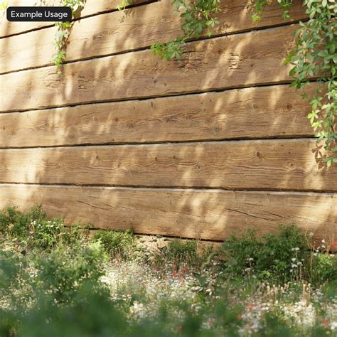 Wood Log Siding Wall Texture Oak Poliigon