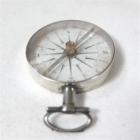 Antique Georgian Silver Pocket Compass English London C1800 Eur 48355