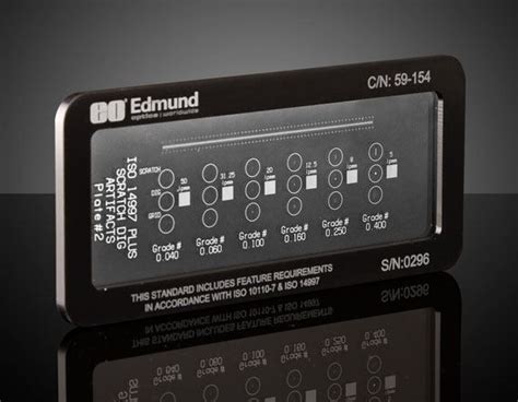 Scratch And Dig Target 1st Surface Positive Edmund Optics