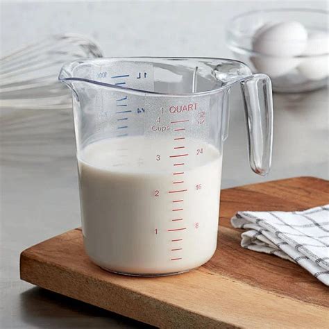 1 Quart Clear Plastic Measuring Cup Bread Brothers Bakery