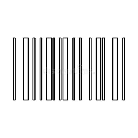 Bar Code Scan Label Product Price Tag Icon In Line Style Stock Vector