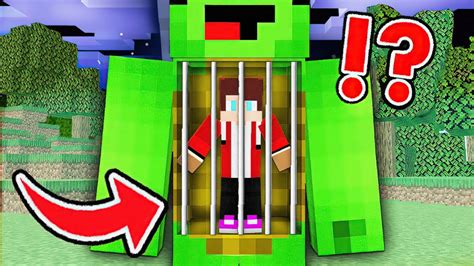 JJ Escape From Prison Inside Scary Mikey In Minecraft Maizen Mizen Mazien JJ And Mikey YouTube