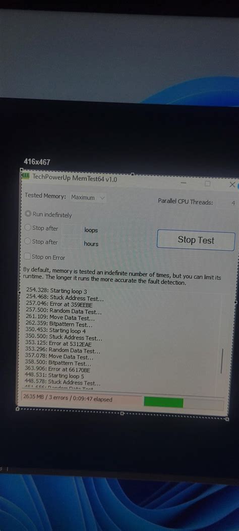 I Got An Error On The Memtest What Does That Exactly Mean And How Can