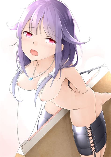 Rule 34 Ahoge1 Arms Behind Back Bead Sex Machine Bondage Bound Legs Bound Wrists Drooling