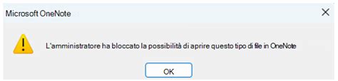 OneNote Blocca I File Incorporati Con Estensioni Pericolose Microsoft