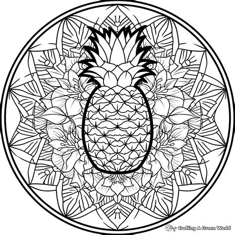 Free Printable Pineapple Coloring Pages [2025]
