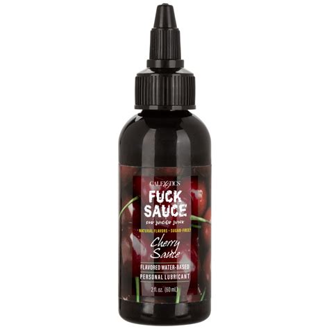 Fuck Sauce Flavored Water Based Personal Lubricant Cherry 2 Oz