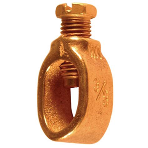 Asa38 3 8 Inch Copper Ground Clamp For 3 8 Inch Ground Rod