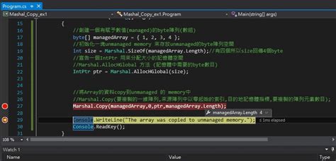 C Marshal Copy 方法的使用