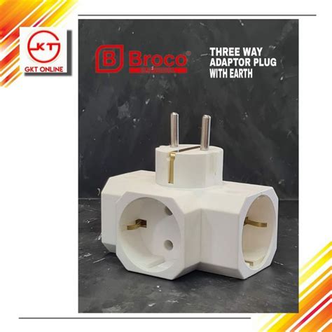 Jual Steker T Arde Broco Original Steker 3 Lubang Broco Colokan T