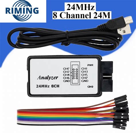 Usb Logic Analyzer 24mhz 8 ช่อง 24mวินาที Logic Analyzer Debugger