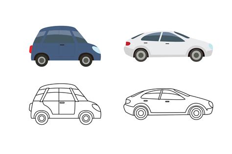 Transportation Blue And White Car Icon 1 Graphic By Raysaozora · Creative