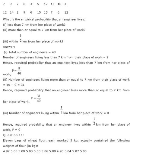 Probability Class 9 Mathematics Ncert Solutions