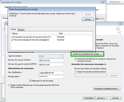 Comment Configurer Outlook 2010 Avec Ovh Pop3 Smtp Imap