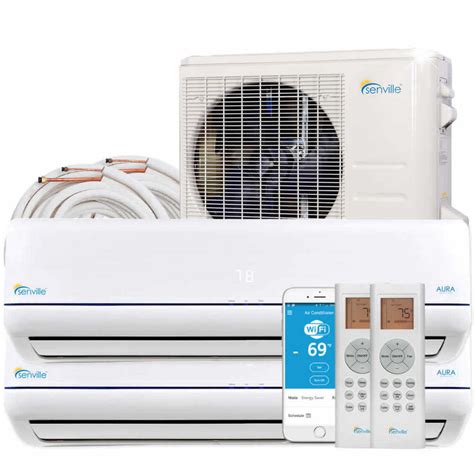 Senville 18000 Btu Dual Zone 9k 9k Mini Split Ac And Heat Pump Aanda Mini