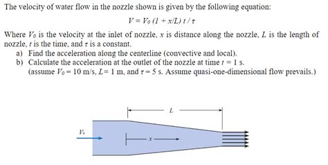 how to calculate exit velocity of nozzle