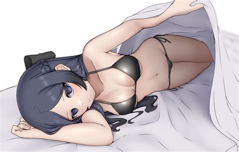 Bismuth Paravene Original Highres 1girl Arm Behind Head Arm Up