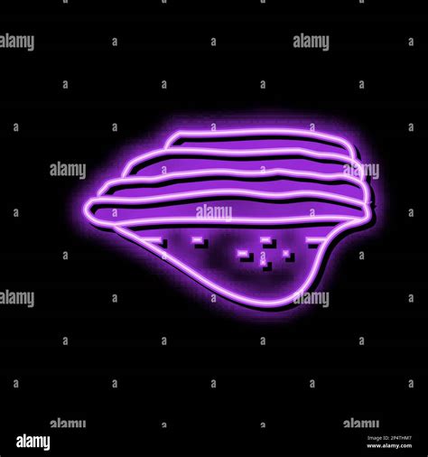Meshima Mushroom Neon Glow Icon Illustration Stock Vector Image And Art