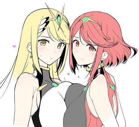 Pyra Mythra And Pyra Xenoblade Chronicles And 1 More Drawn By Halcon Danbooru