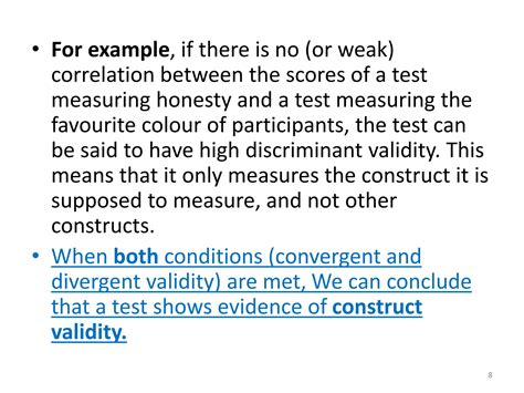 Convergent Validity And Discriminant Validity Ppt