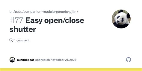 Easy Openclose Shutter · Issue 77 · Bitfocuscompanion Module Generic