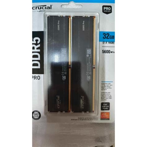 Micron Crucial Pro 美光 Ddr5 5600 32gb 16gbx2 桌上型超頻記憶體 Madas